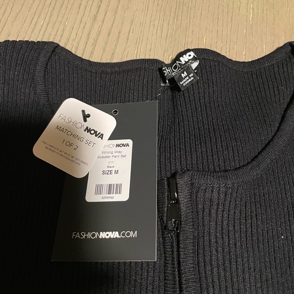 Fashion Nova | Pants & Jumpsuits | Fashion Nova Wrong Way Sweater Pant Set | Poshmark